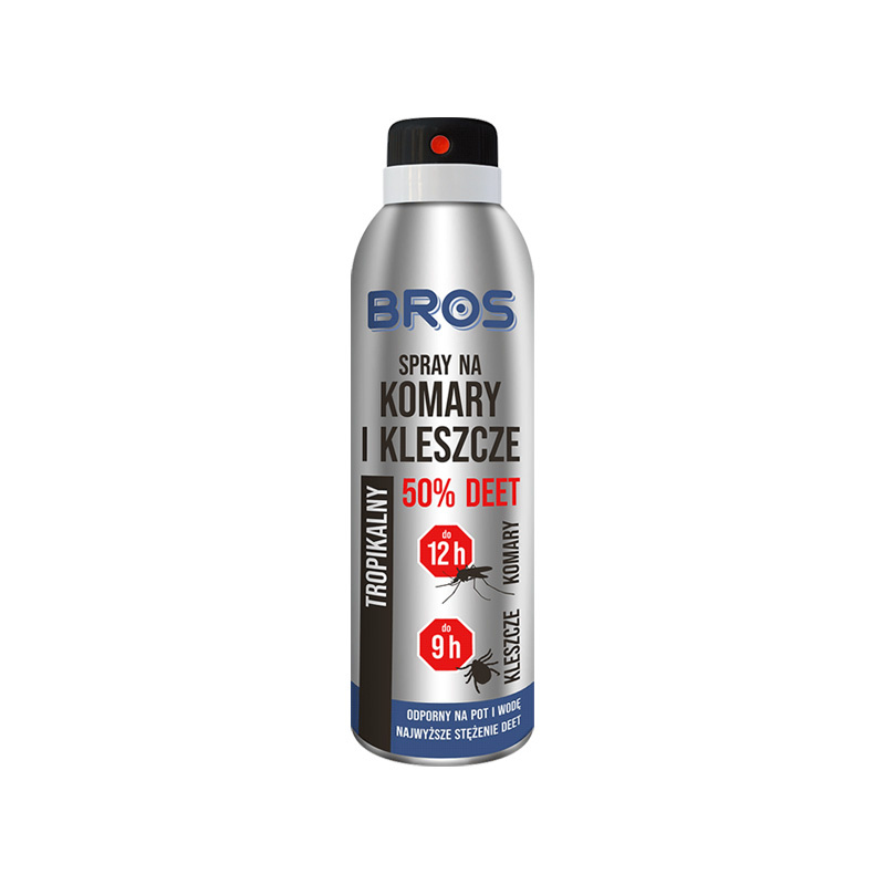 Bros Spray na komary i kleszcze 50% DEET 90 ml - sklep lugers.pl